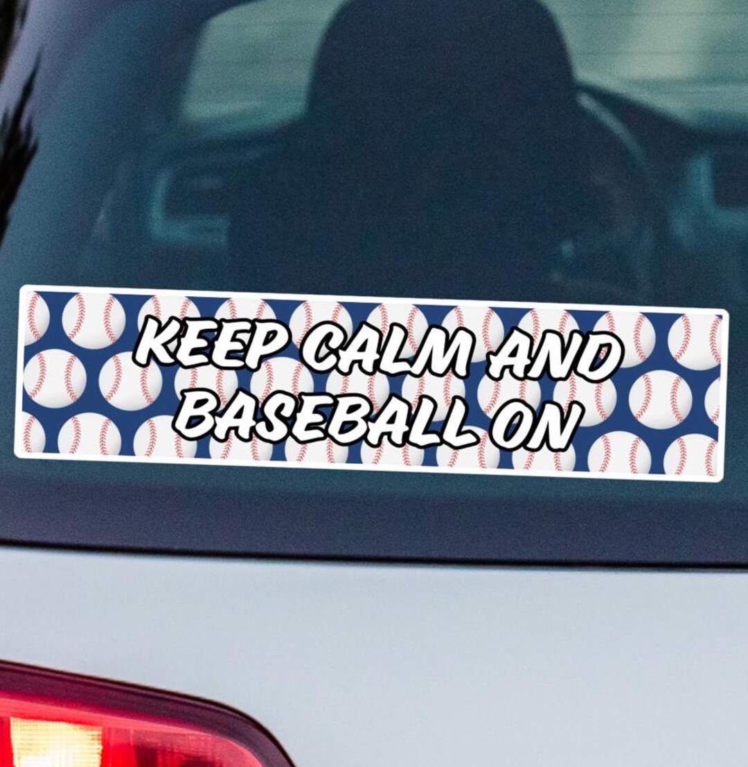 Baseball Bumper Sticker Sarcastic Sport Game Waterproof Vinyl Car ...