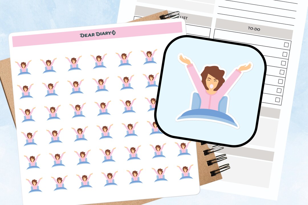 42 Morning Routine Planner Stickers Sheet Waking up Daily to Dos ...