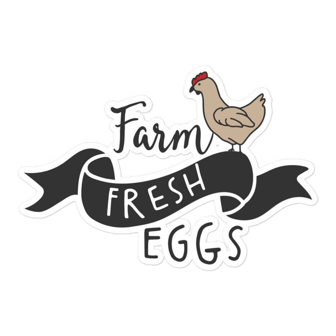 Farm Sticker Hen Farmhouse Farmlife Animals Pet Village Country Harvest ...