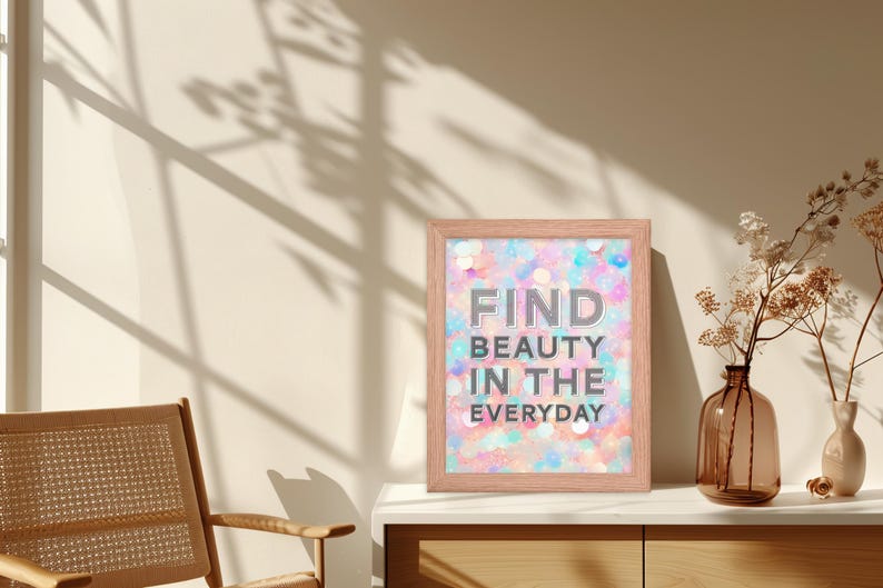 Positive Bright Quote Poster Print Framed Unframed Wall Decor Art ...