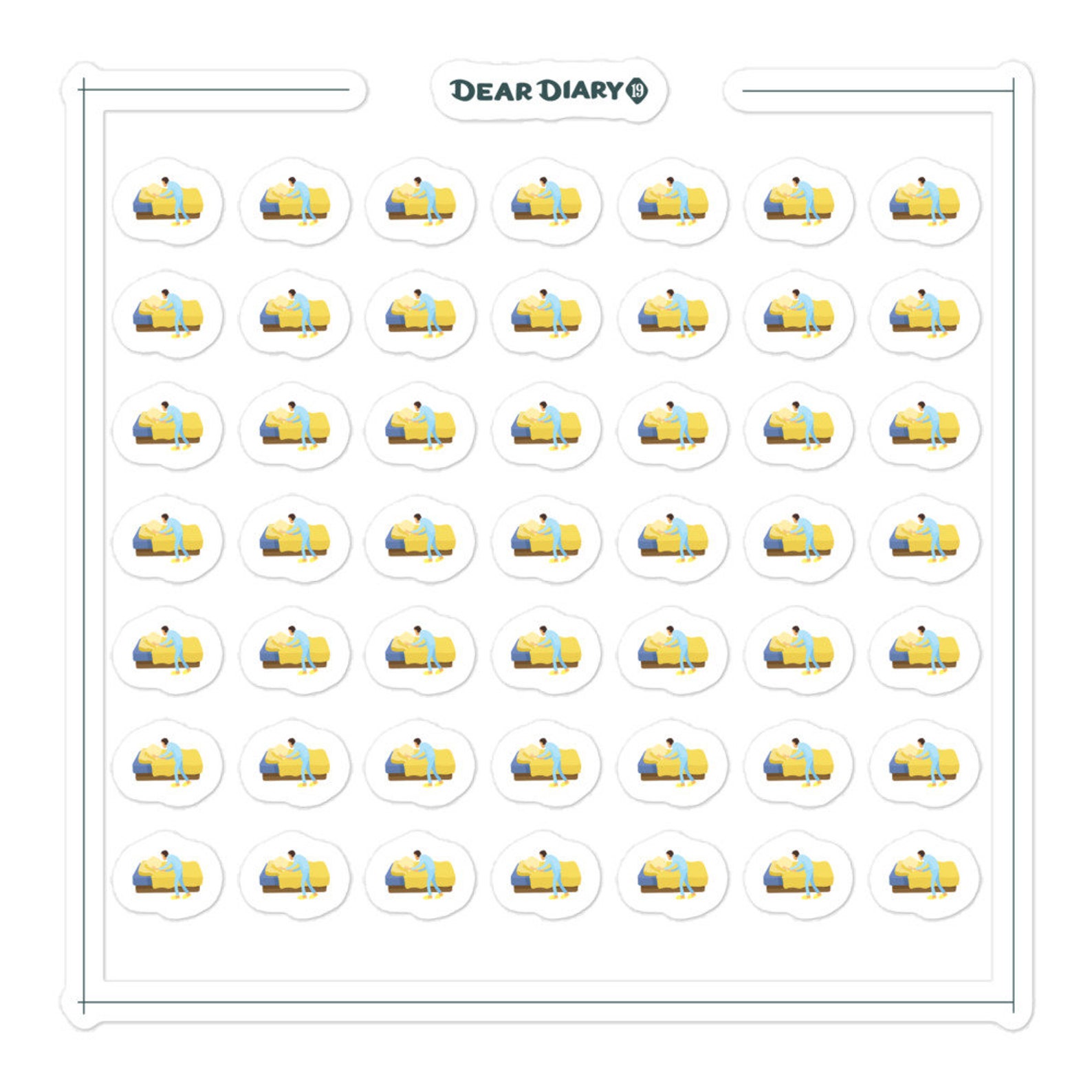 49 Morning Routine Planner Stickers Sheet Tidying up Bed Daily to Dos ...