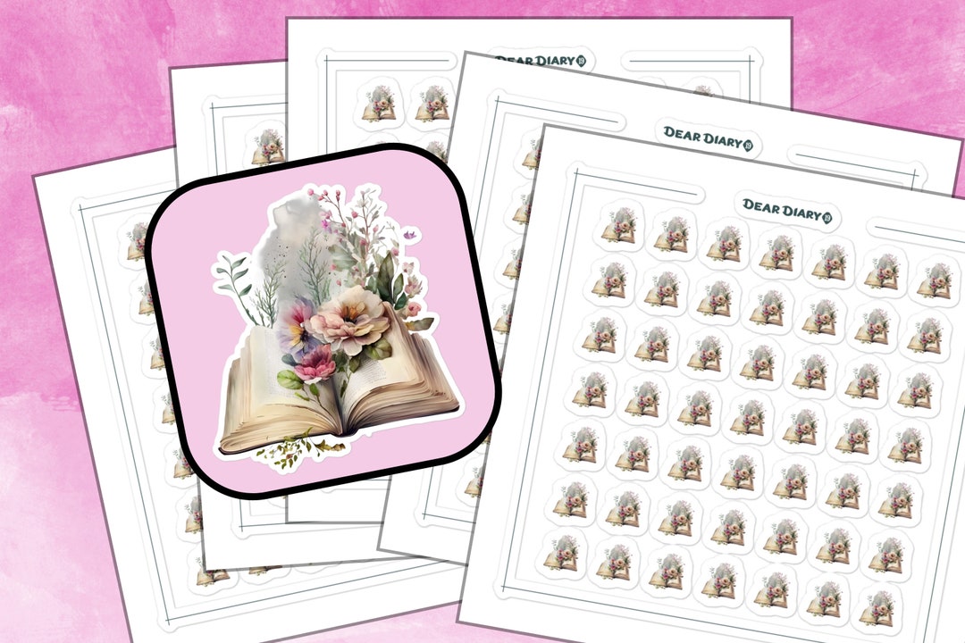 98 Stickers Pack of Reading Tracker Planner Journal Stickers Sheet ...