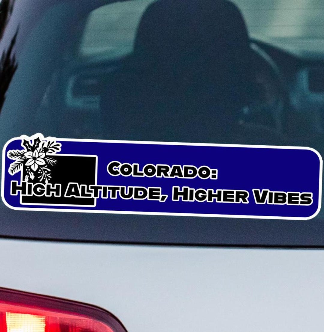 Colorado Bumper Sticker State Pride Waterproof Vinyl Car Decal American ...