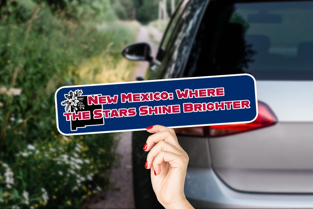New Mexico Bumper Sticker State Pride Waterproof Vinyl Car Decal ...