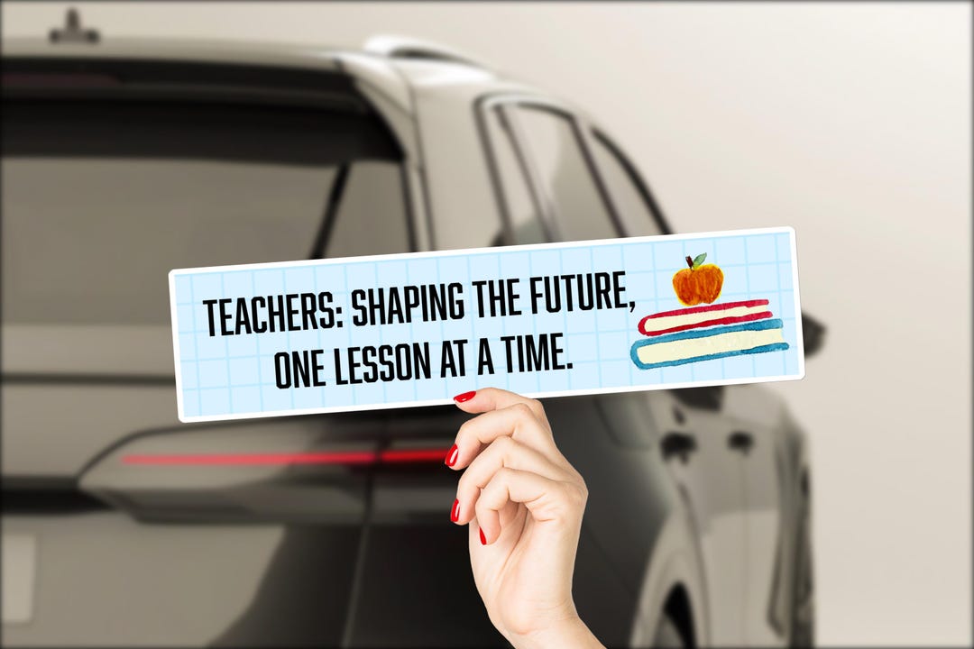 Teacher Bumper Sticker Inspiring Motivation Teaching Schooling ...