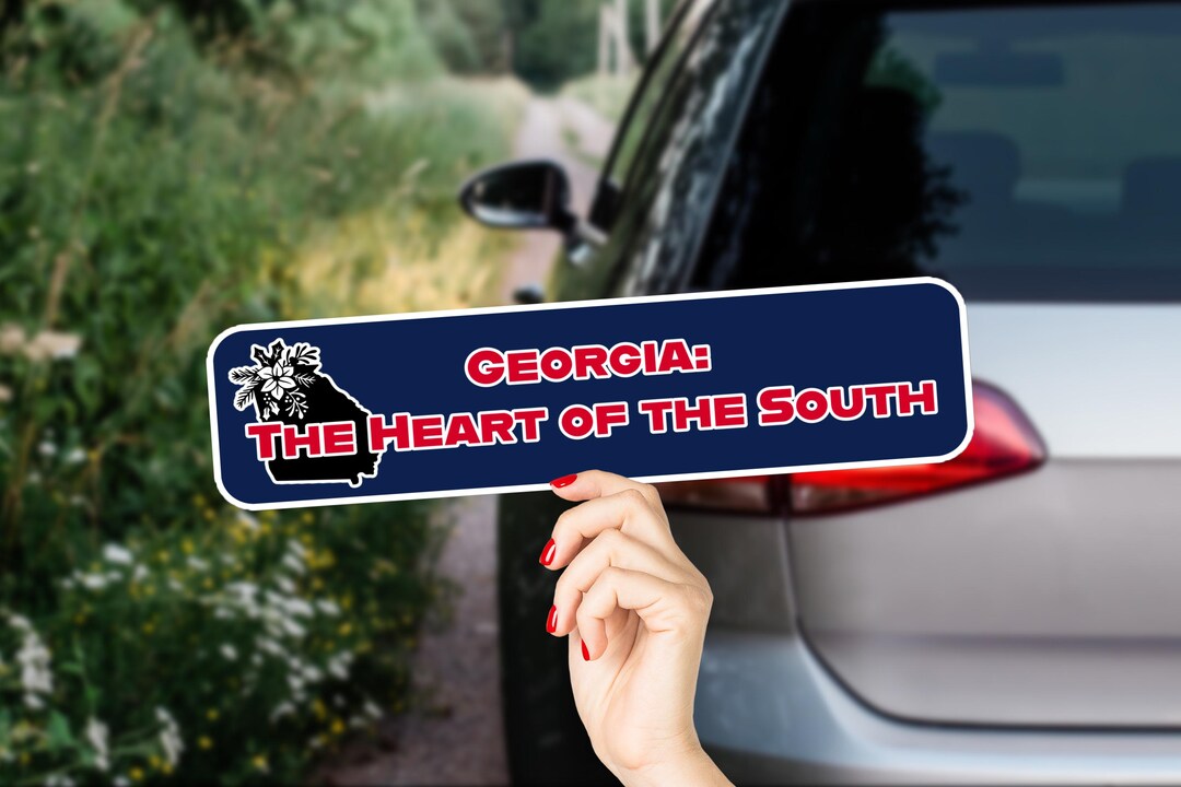 Georgia Bumper Sticker State Pride Waterproof Vinyl Car Decal American ...