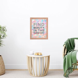 Positive Bright Quote Poster Print Framed Unframed Wall Decor Art ...