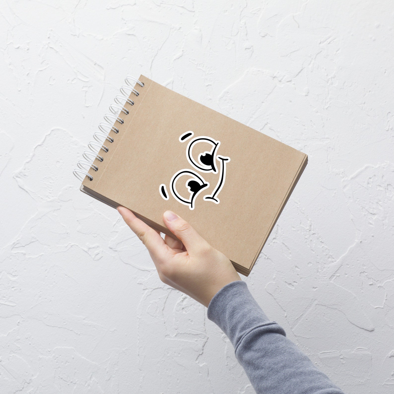 Cartoon Face Sticker Emotion Angry Happy Sad Glad Frustration Vinyl ...