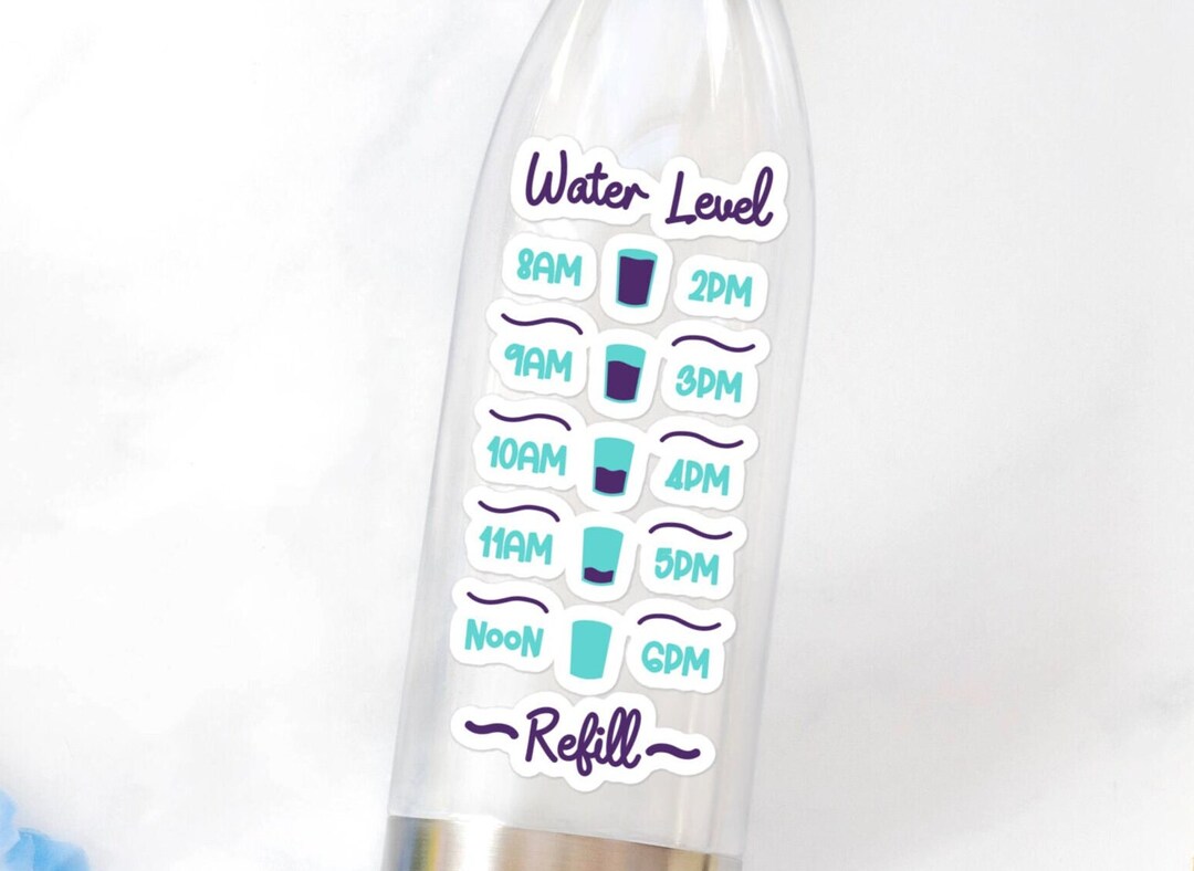 Water Tracker Sticker Drink Hydration Tracker for Water Bottle Tumbler ...
