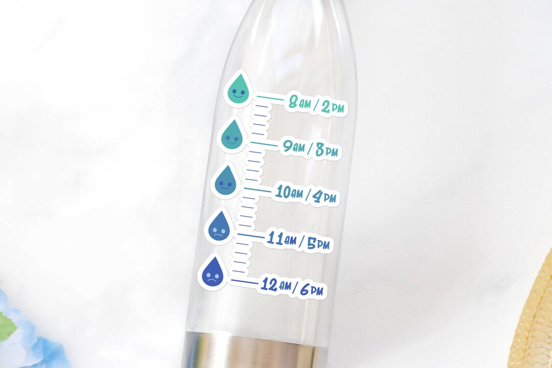Water Tracker Sticker Drink Hydration Tracker for Water Bottle Tumbler ...
