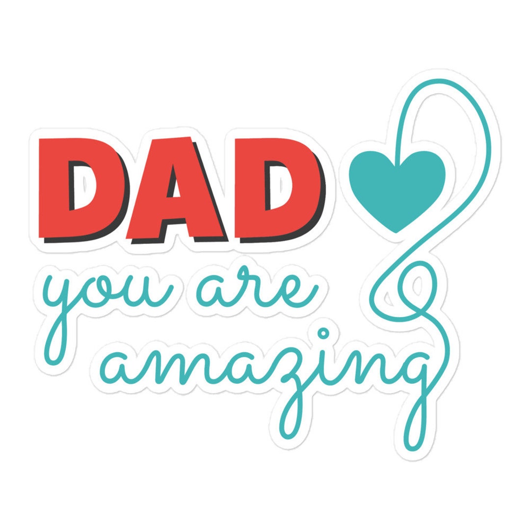Father Day Stickers Funny Cute Dad Grandpa Gift Vinyl Car Decal ...