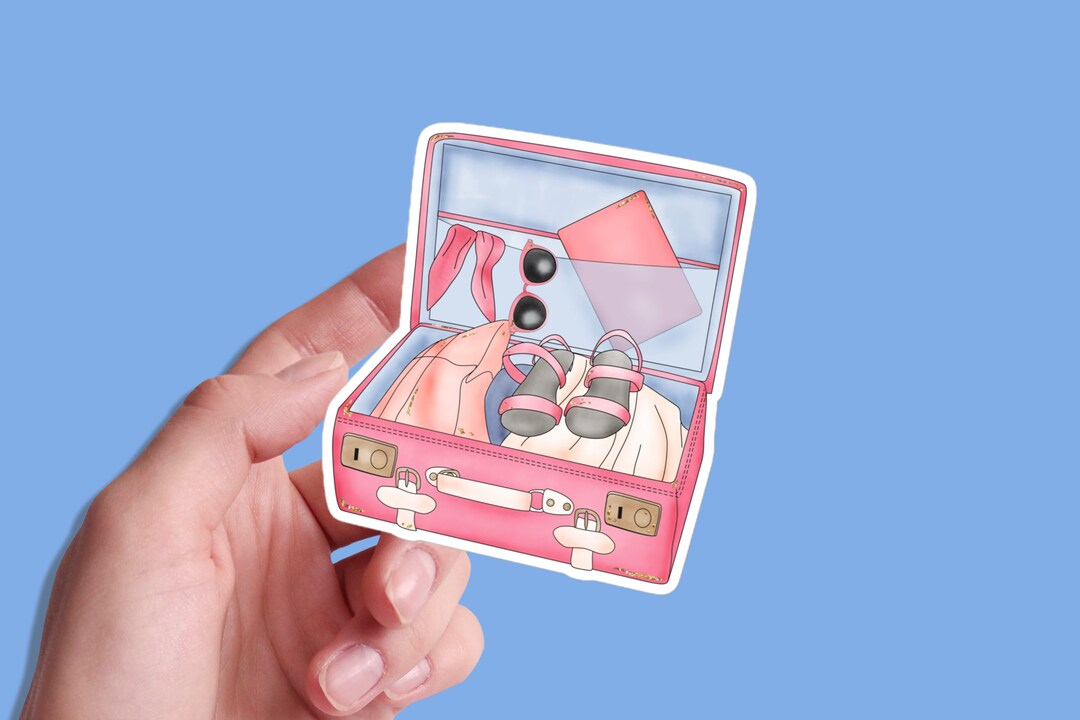 Travel Suitcase Stickers Trip Journey Airport Airplane Vacations ...