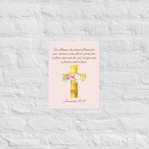 PNG Jeremiah 29:11 Christian Quote Printable Wall Art Poster Print ...