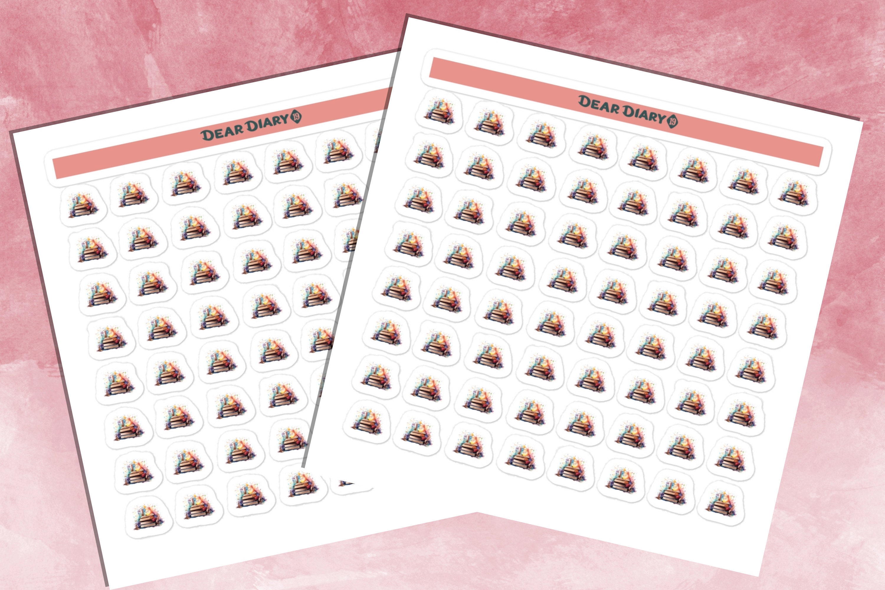 128 Stickers Pack of Reading Tracker Planner Stickers Sheet Bookish ...