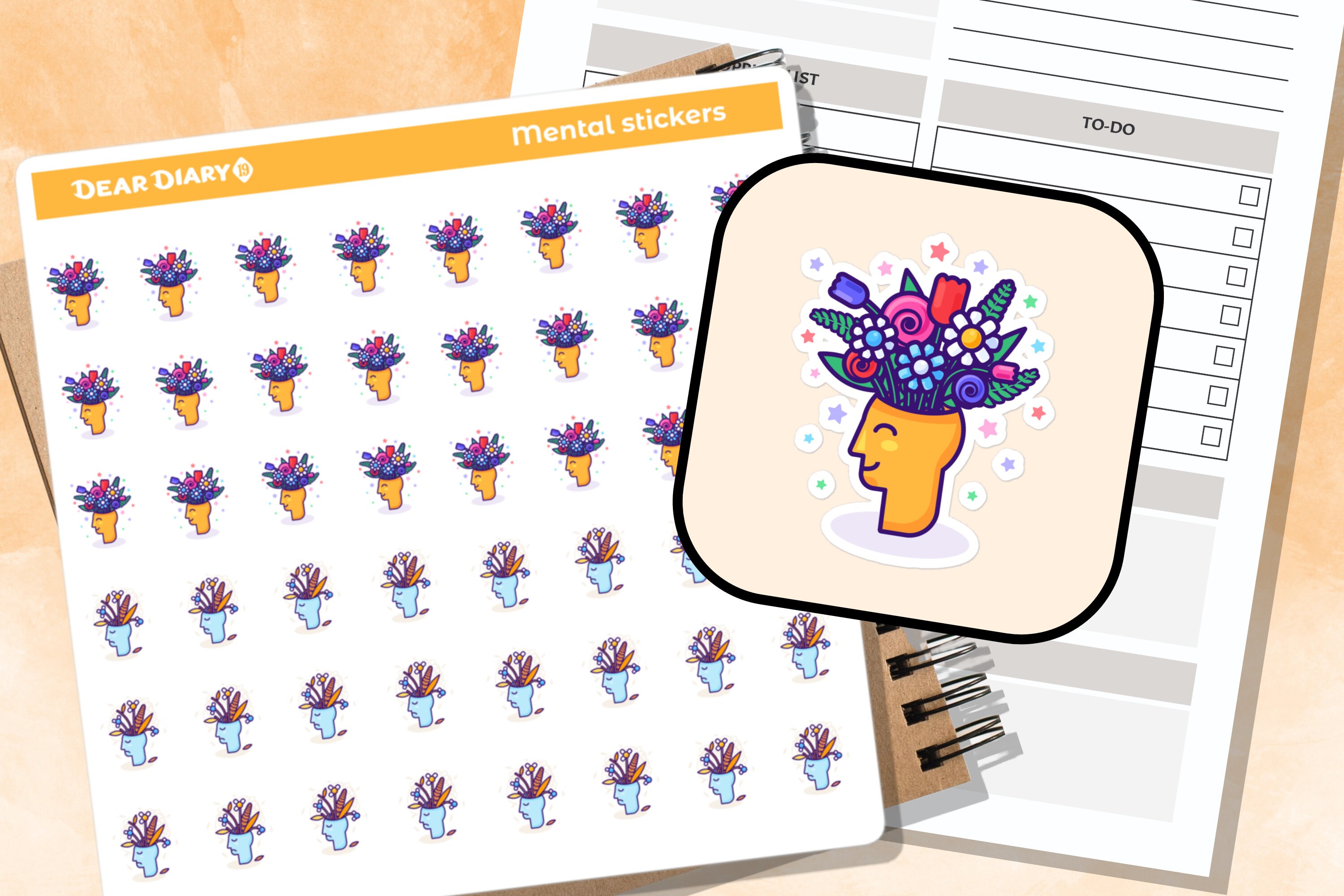 Daily ADHD BPD Planner Stickers Sheet Anxiety Bipolar Disorder Mental ...