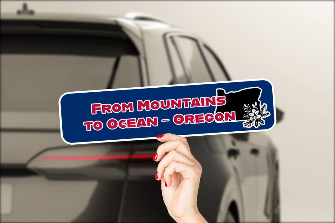 Oregon Bumper Sticker State Pride Waterproof Vinyl Car Decal American ...