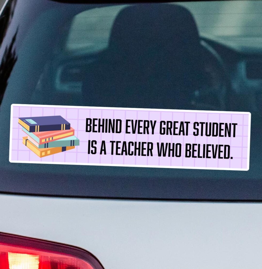 Teacher Bumper Sticker Inspiring Motivation Teaching Schooling ...