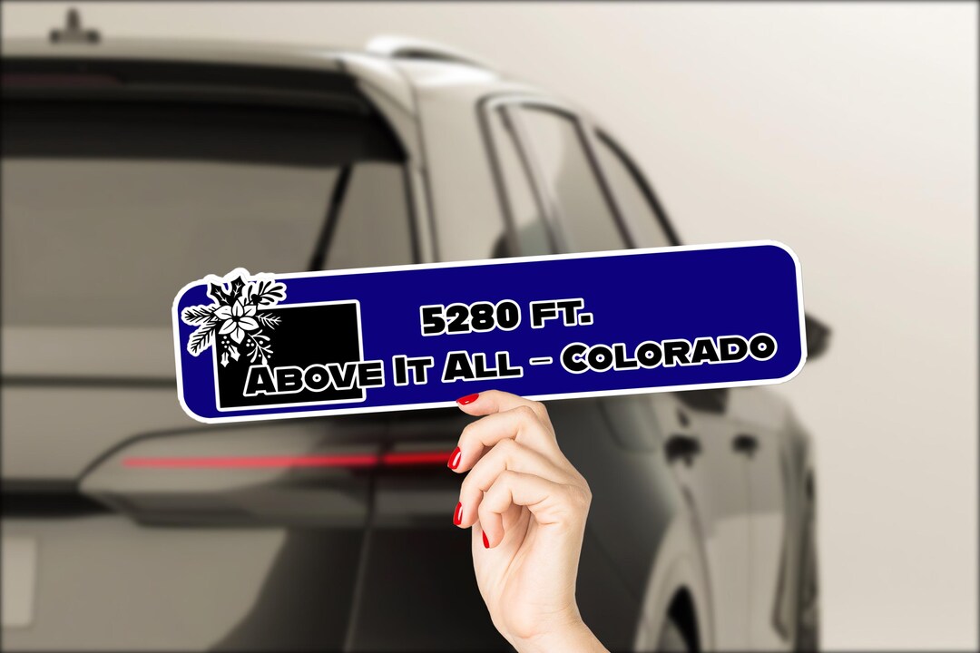 Colorado Bumper Sticker State Pride Waterproof Vinyl Car Decal American ...
