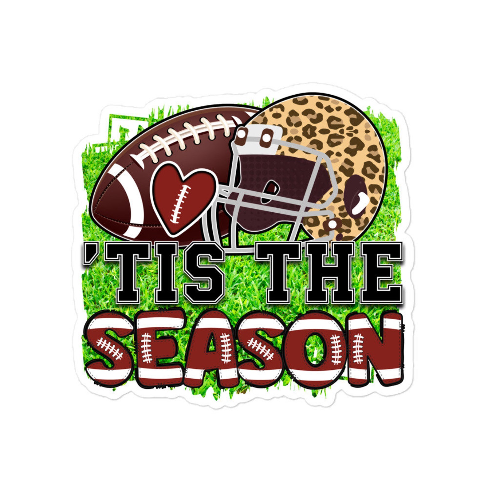 Football Stickers Sport Vinyl Decal Laptop Planner Journal Water Bottle ...