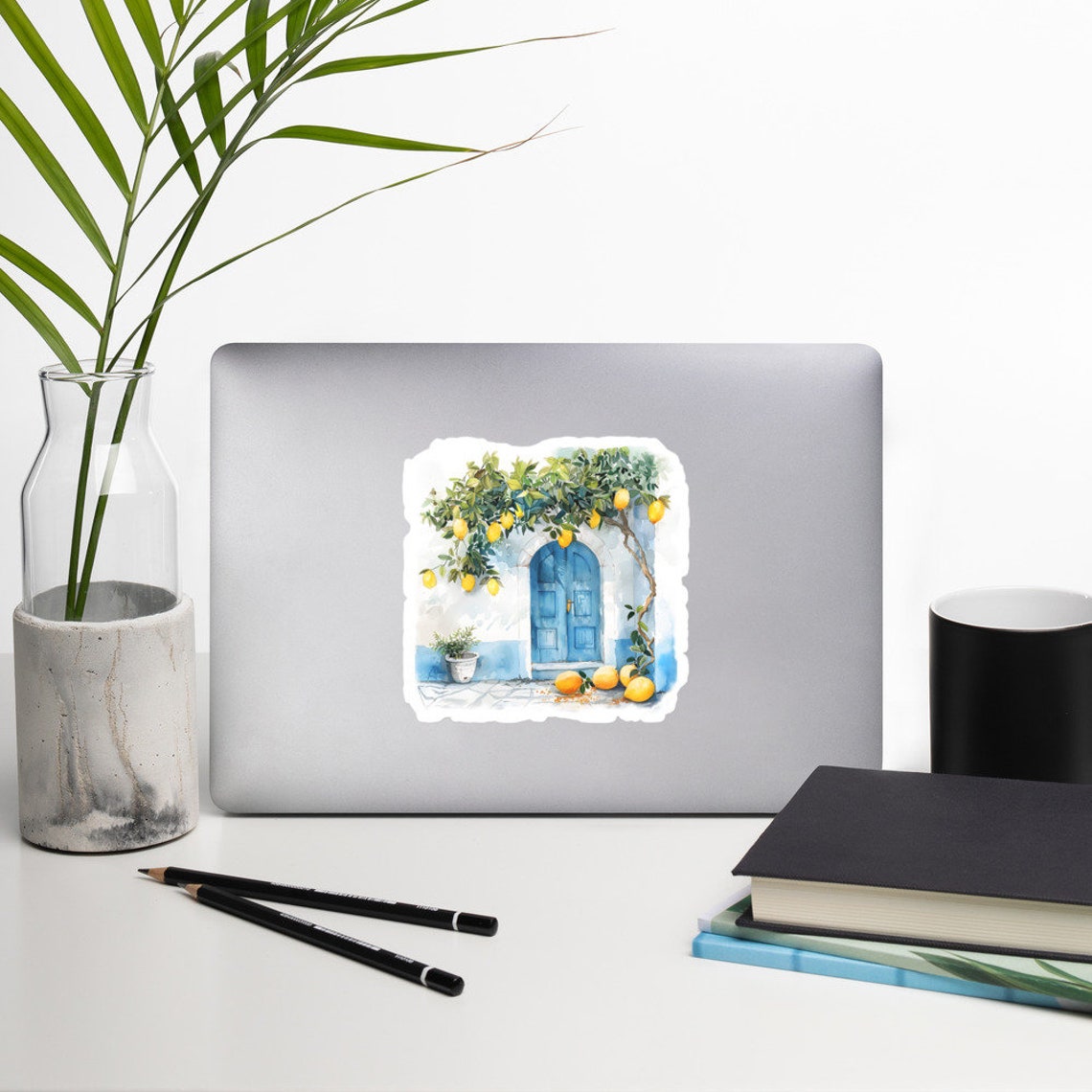 Mediterranean Stickers Watercolor Vacations Travel Greece Italy Croatia ...