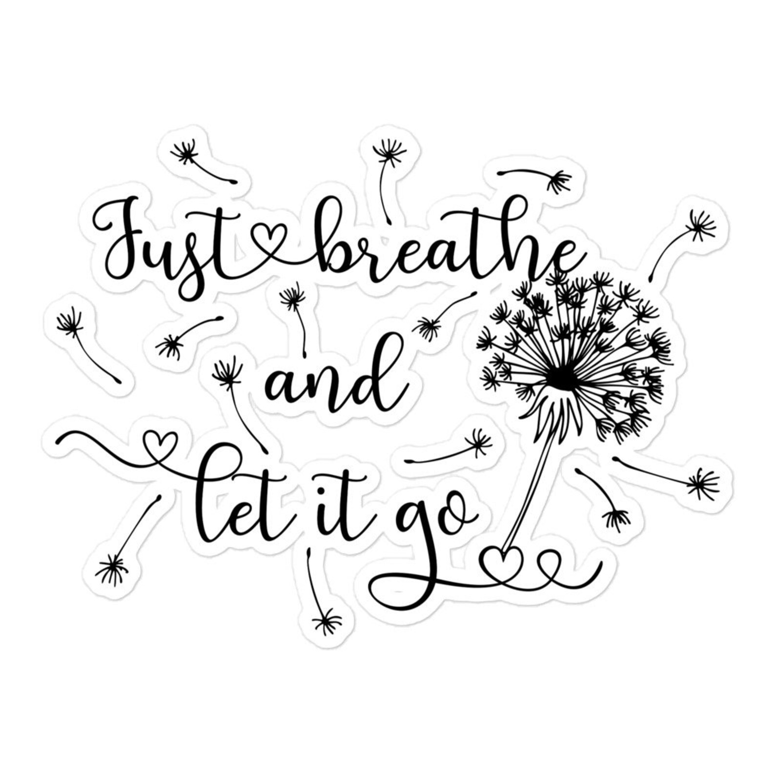 Motivational Stickers Dandelion Mental Health Self Care Inspirational ...