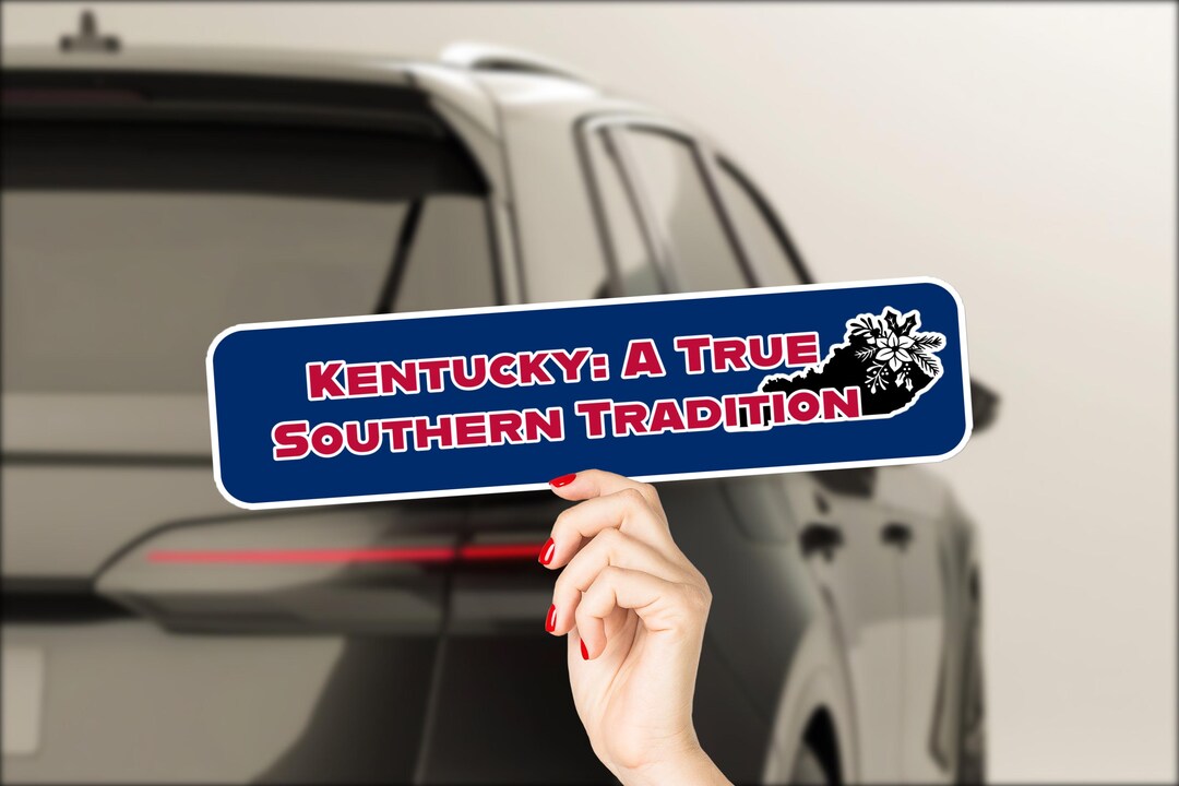 Kentucky Bumper Sticker State Pride Waterproof Vinyl Car Decal American ...