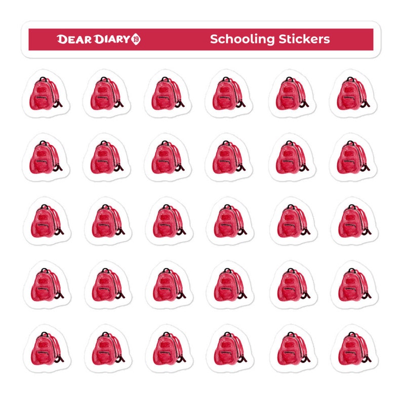 School Planner Stickers Sheet Teacher Pupil Supply Hometask Learning ...