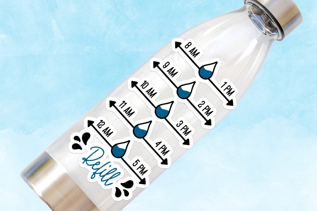 Water Tracker Sticker Drink Hydration Tracker for Water Bottle Tumbler ...