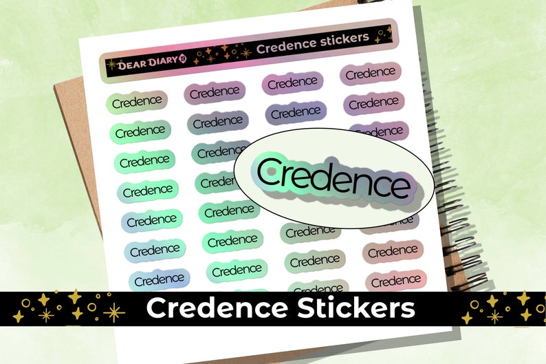Credence Planner Stickers Sheet Scrapbooking Aesthetic Minimalist Line ...