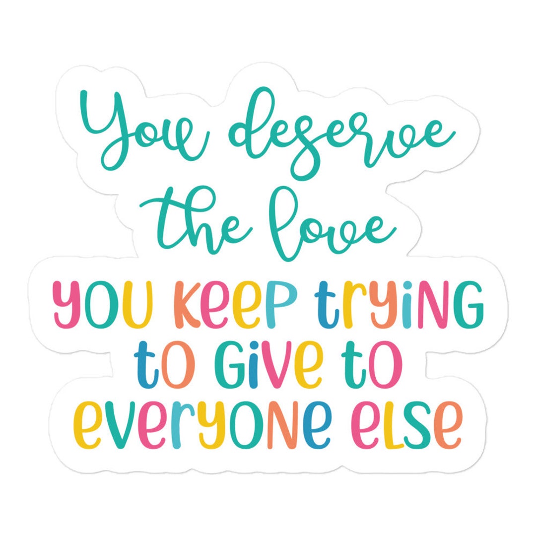 Motivational Stickers Mental Health Self Care Inspirational Positive ...