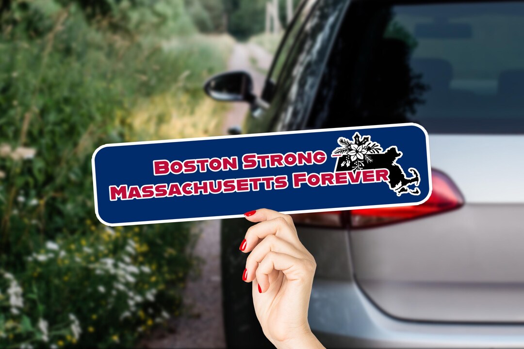 Massachusetts Bumper Sticker State Pride Waterproof Vinyl Car Decal ...