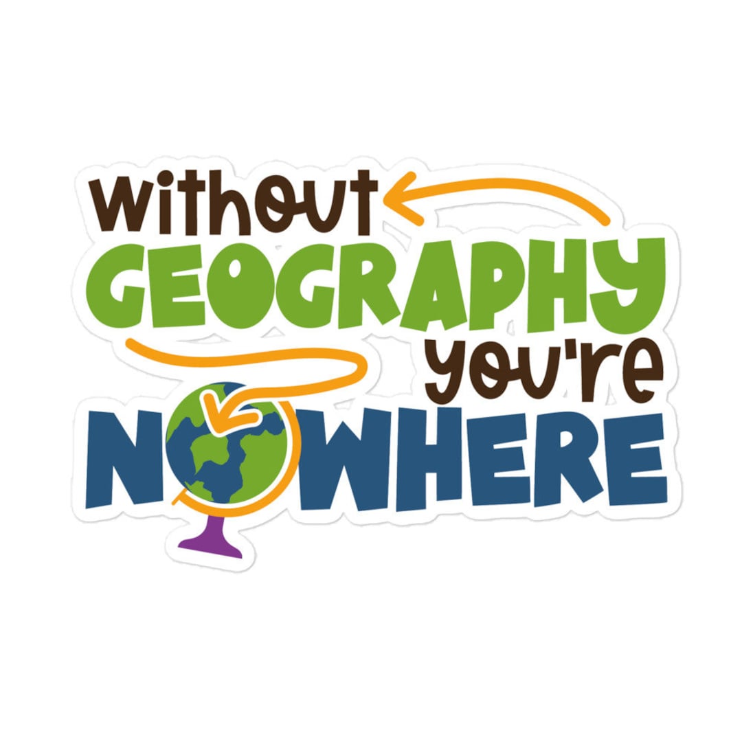 School Sticker Geography Teacher Pupil Supply Back to School Vinyl ...