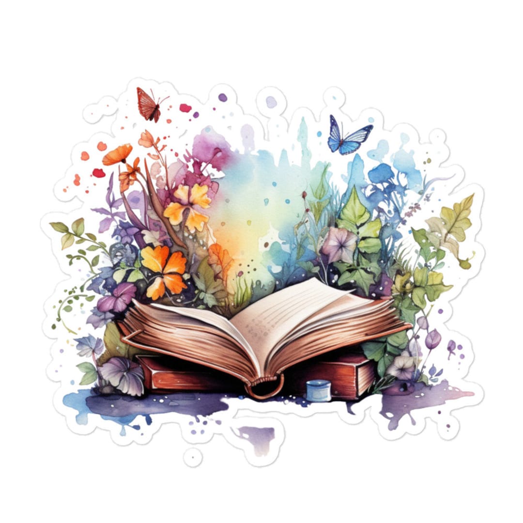 Magical Book Sticker Bookish Reading Books Lover Gift Aesthetic Vinyl ...