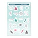 Tribal Stickers Sheet Boho Native Folk Bohemian Indie Vinyl Decal ...