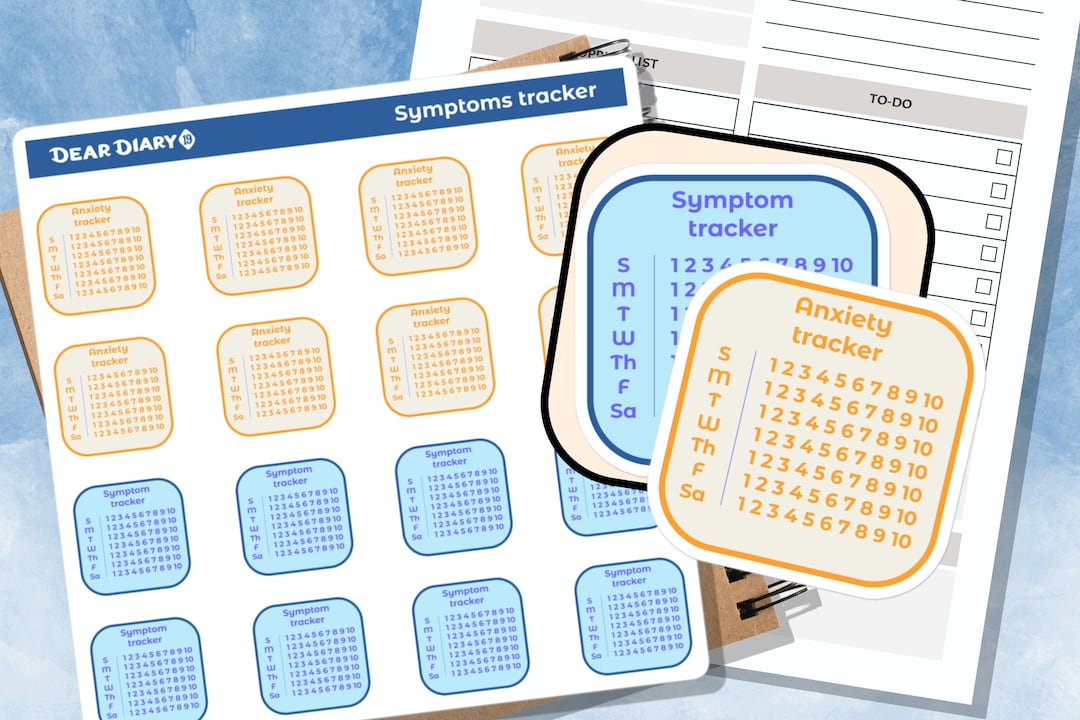 Daily ADHD BPD Planner Stickers Sheet Anxiety Bipolar Disorder Mental ...