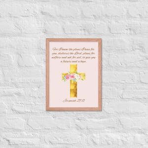 PNG Jeremiah 29:11 Christian Quote Printable Wall Art Poster Print ...