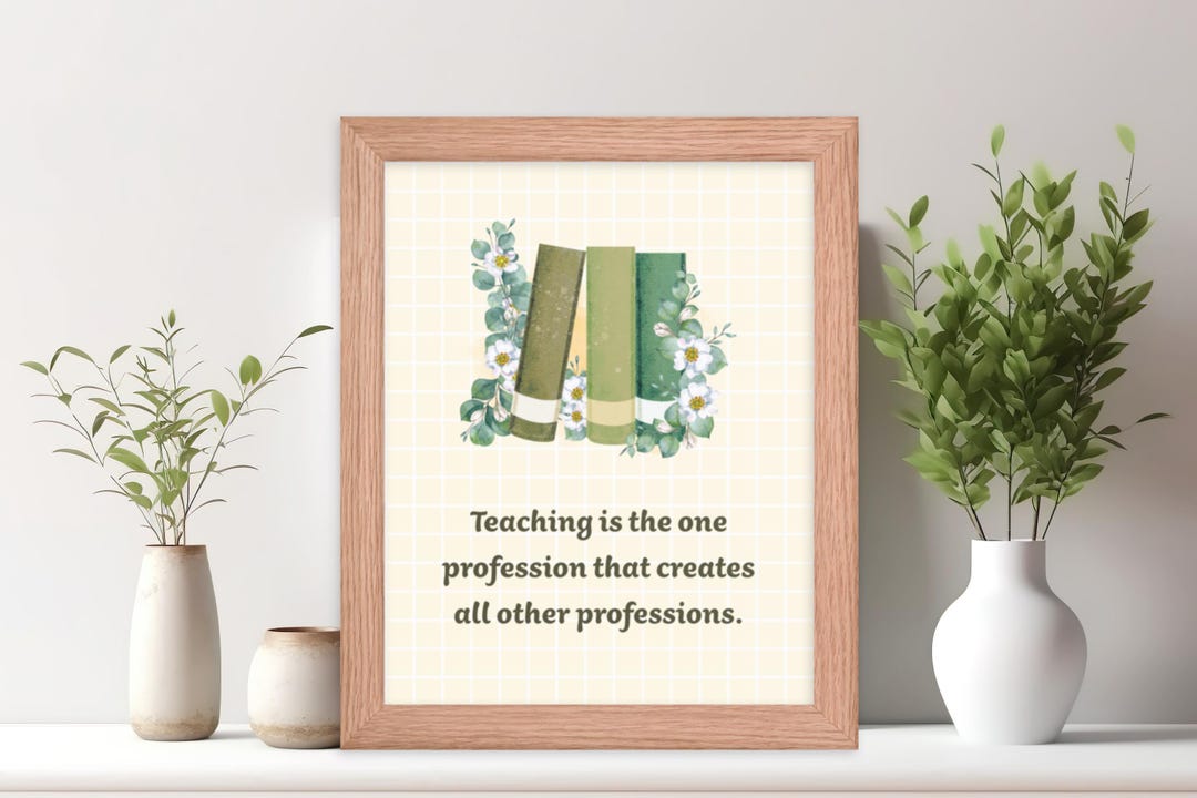 Teacher Quote Poster Print Framed or Unframed Sarcastic Meet Teacher ...
