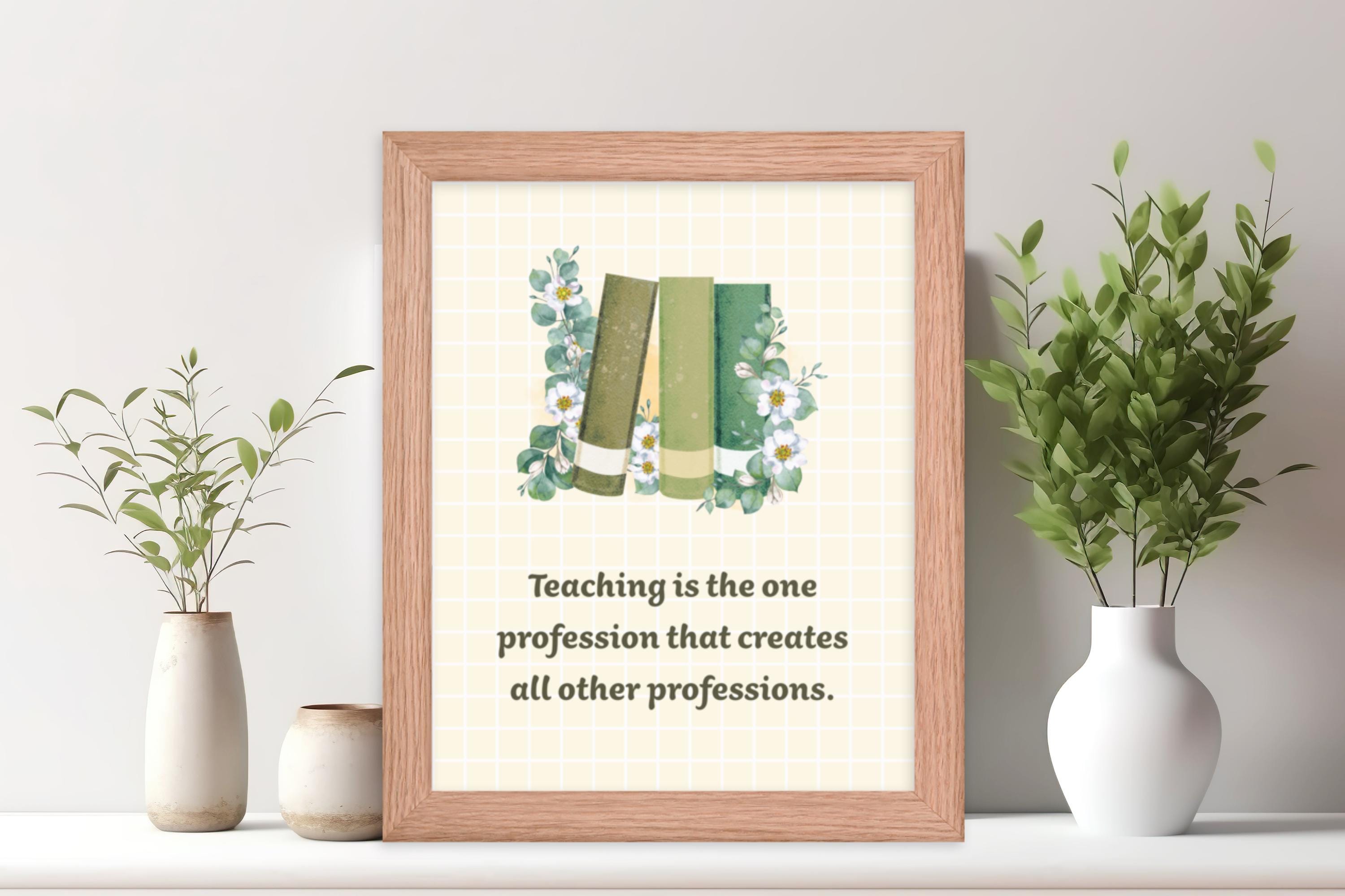 Teacher Quote Poster Print Framed or Unframed Sarcastic Meet Teacher ...