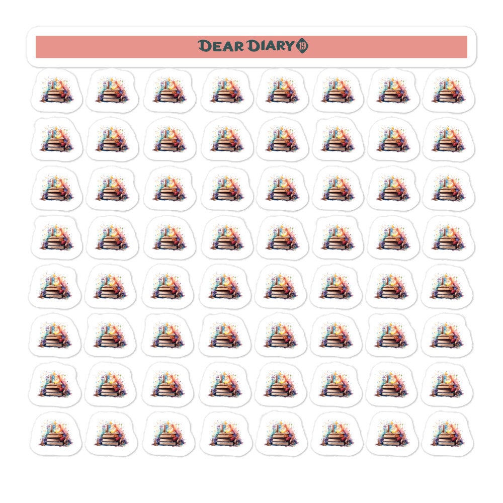 128 Stickers Pack of Reading Tracker Planner Stickers Sheet Bookish ...