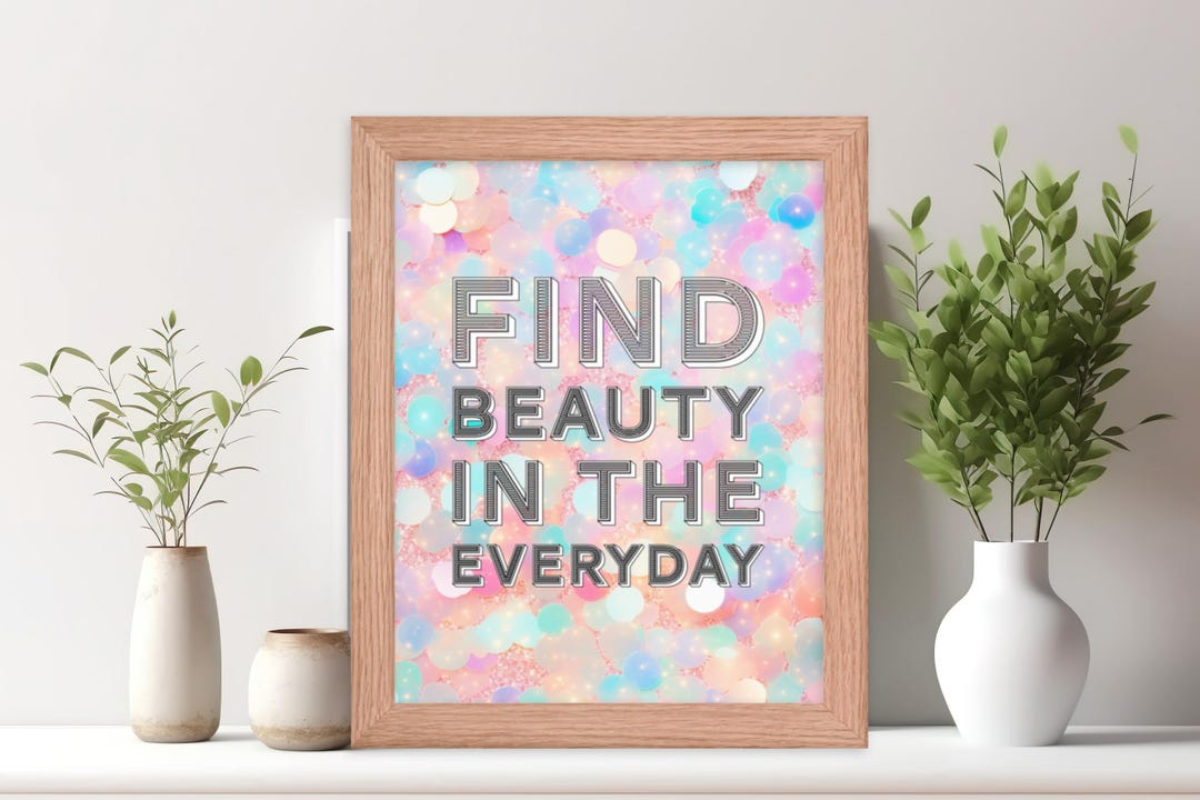 Positive Bright Quote Poster Print Framed Unframed Wall Decor Art ...