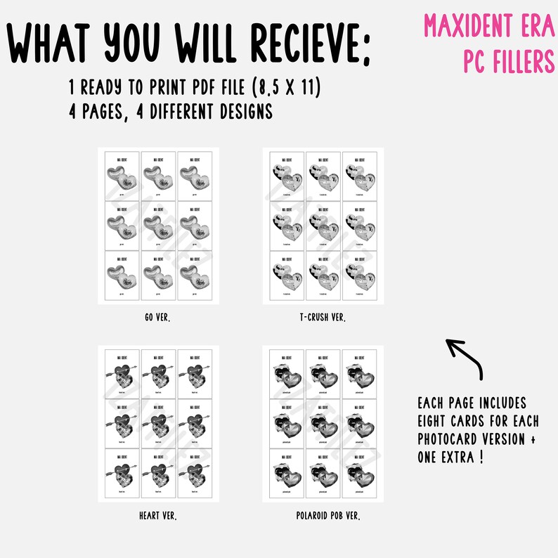 Stray Kids Photocard Binder Filler (digital Download, Print) Maxident ...