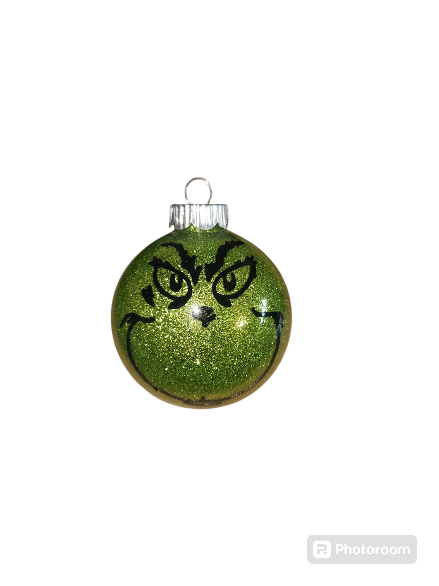 Handmade Grinch Face Ornament - Etsy