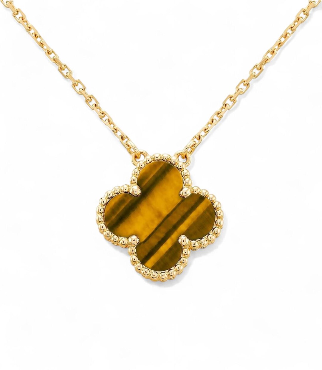 Van Cleef 'amber' Clover Necklace - Etsy