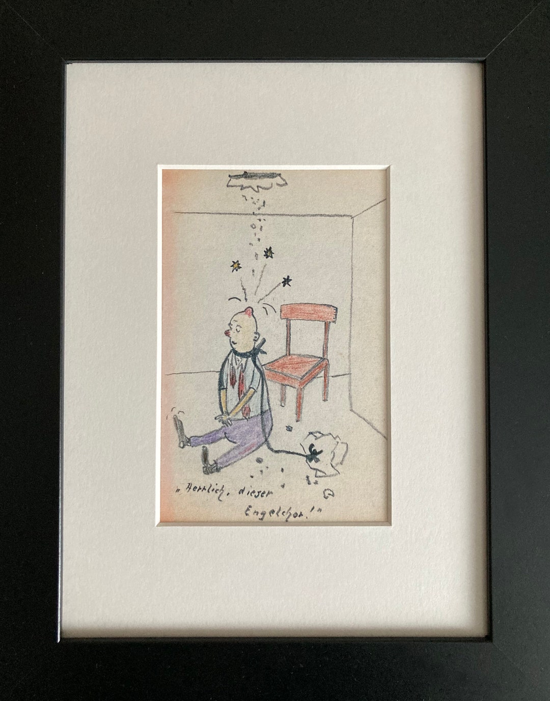 Angel Choir, Great Pencil Drawing 10x15/18x24 With Passepartout and ...