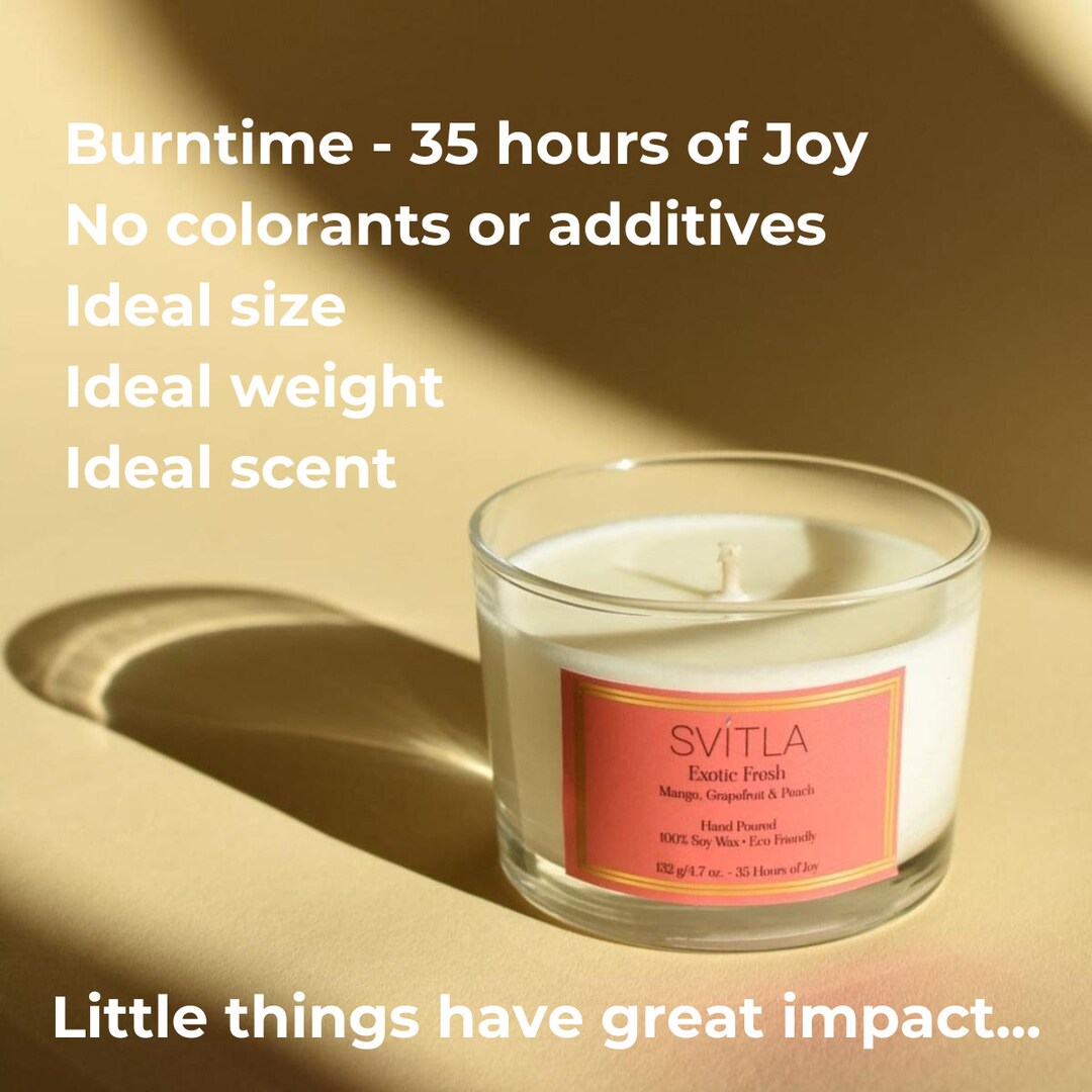Exotic Fresh Scented Candle, 35 Hours of Joy - Etsy
