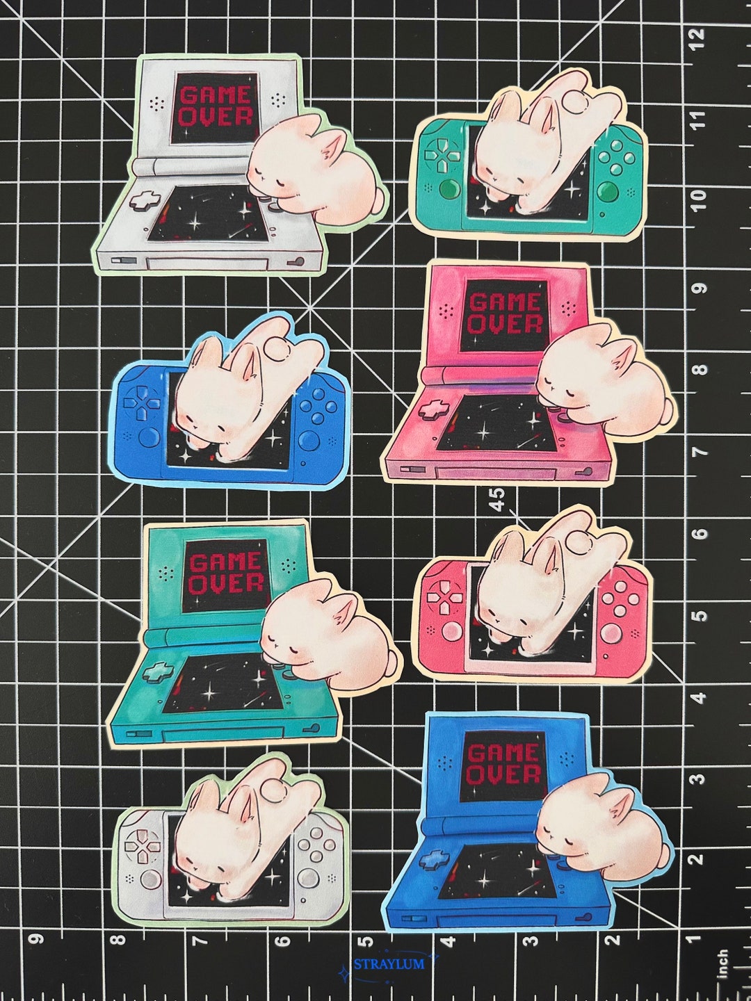 Bunny Gamer Stickers Digital Download Print Cute Bunny Game Console ...