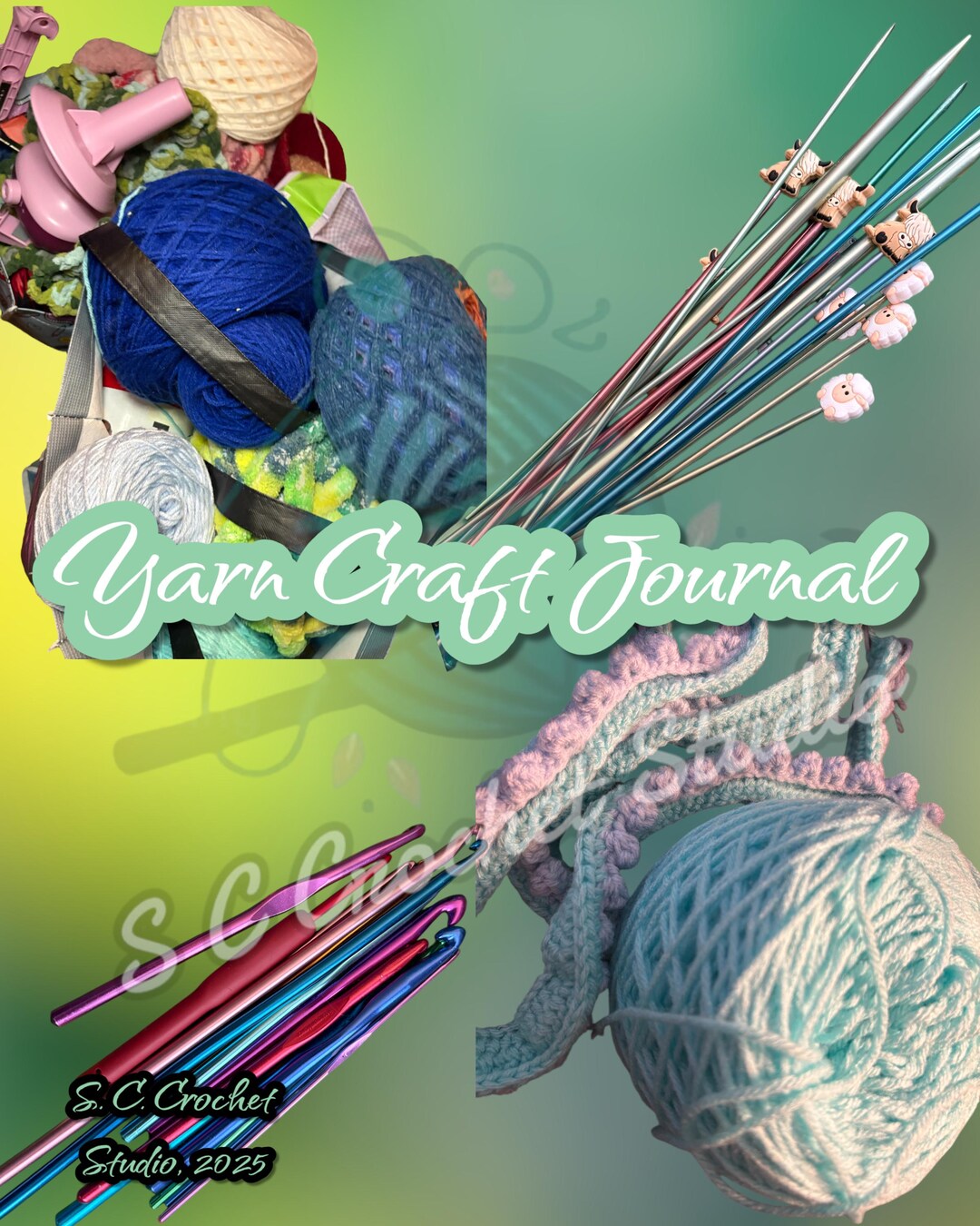 Yarn Craft Journal (PDF, Printable) - Etsy