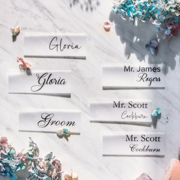 Wedding Name Tags - Etsy