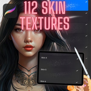 100+ Procreate Human Skin Texture Brushes, Realistic Brushes for Procreate, Instant Digital ...