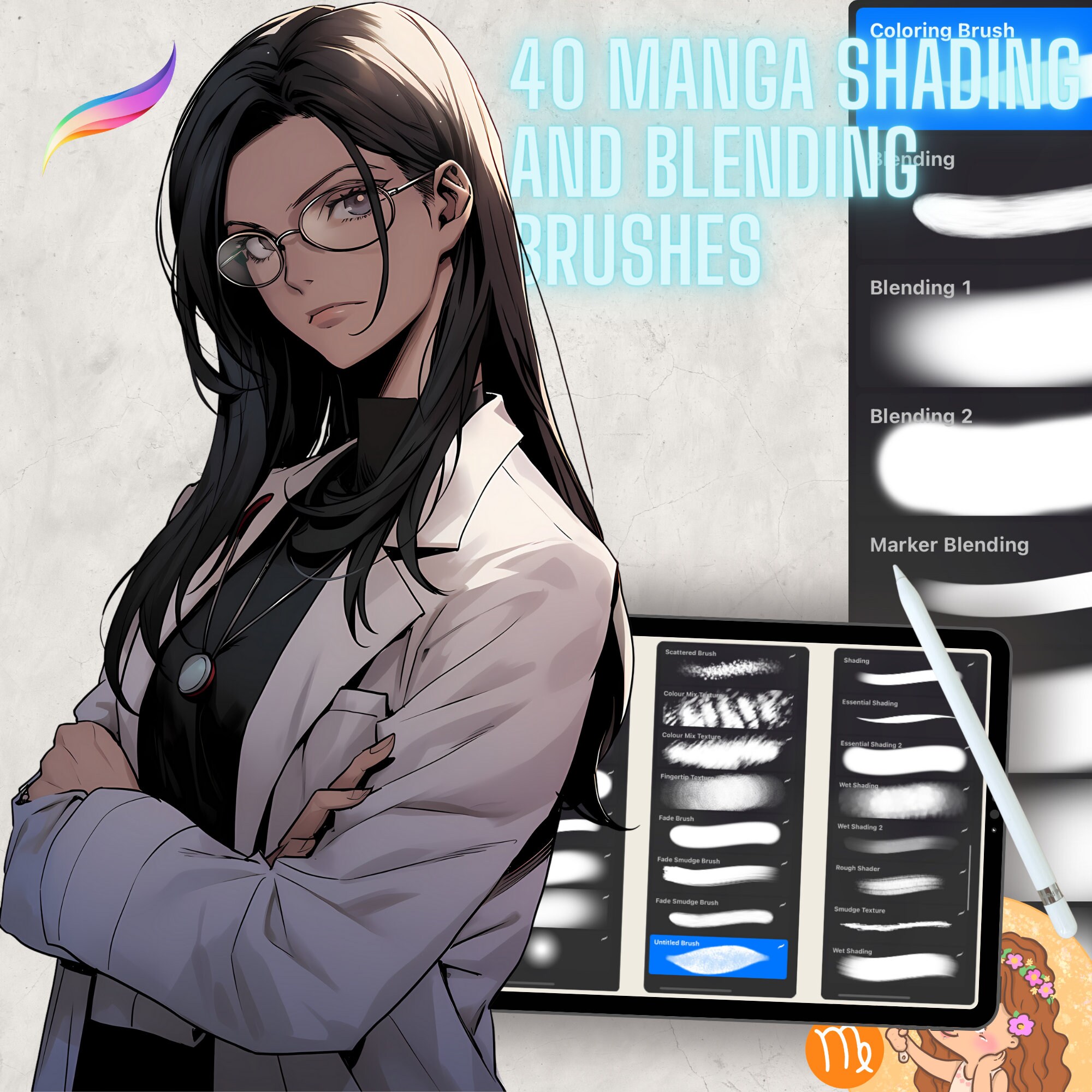 Procreate Blending Brushes, Smudge Brushes Procreate, Blender Brush Set, Procreate Blender ...